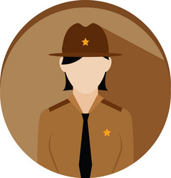 Isolated ranger icon Royalty Free Vector Image