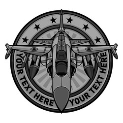 Fighter pilot logo Royalty Free Vector Image - VectorStock
