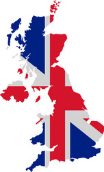 United kingdom map Royalty Free Vector Image - VectorStock