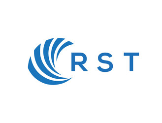 Rst abstract technology logo design on white Vector Image