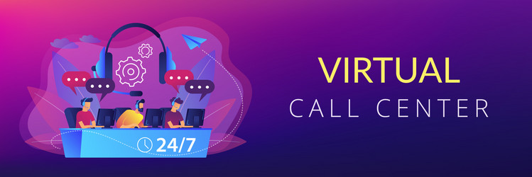 Virtualization technology concept banner header Vector Image