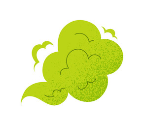 Stinky green cloud concept Royalty Free Vector Image