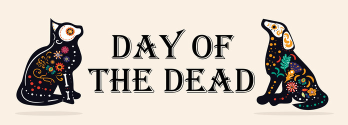 Day of the Dead Dog Vector Images (over 170)