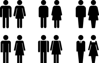 All gender restroom sign Royalty Free Vector Image