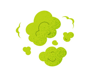 Stinky green cloud concept Royalty Free Vector Image