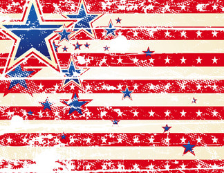 Usa flag symbols patriotic border Royalty Free Vector Image