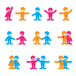 Symbol of friendship Royalty Free Vector Image