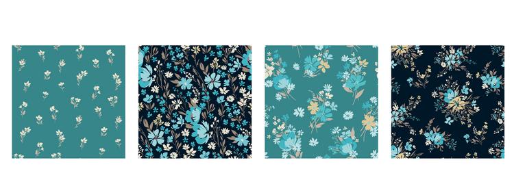 Seamless spring pattern with floral motif Vector Image Seamless spring pattern with floral motif Vector Image