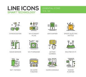 Modern technology stickers Royalty Free Vector Image