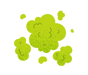 Stinky green cloud concept Royalty Free Vector Image