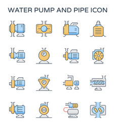 Water pump icon set Royalty Free Vector Image - VectorStock