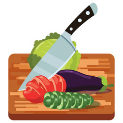 Cutting Vegetable Vector Images (over 30,000)