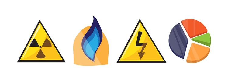 Natural resources industrial extraction item and Vector Image