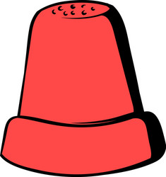 Thimble cartoon icon Royalty Free Vector Image