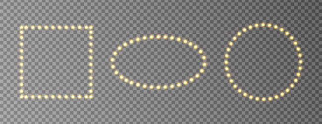 Light golden frame glitter luxury decoration Vector Image