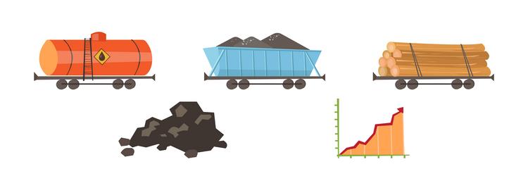 Natural resources industrial extraction item and Vector Image
