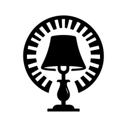 Unique lamp post silhouette for logos flyers Vector Image