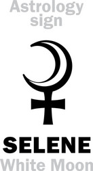 Astrology planet mercury Royalty Free Vector Image