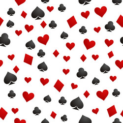 Black heart pattern on white background Royalty Free Vector