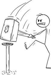 Stickman Worker Vector Images (over 640)