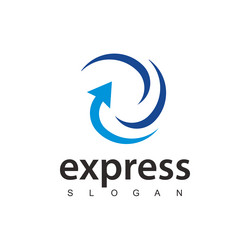 Express logo designs transport logistic delivery Vector Image