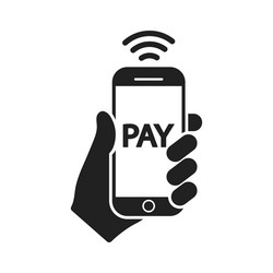 Chip icon flat design Royalty Free Vector Image