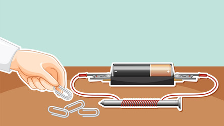 Thumbnail design with simple electric circuit Vector Image