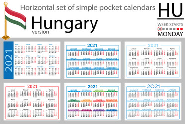 Calendar 2024 template planner year set Royalty Free Vector