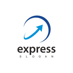 Express logo designs transport logistic delivery Vector Image
