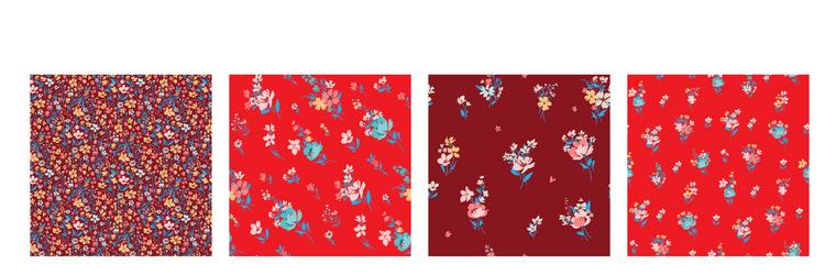 Seamless spring pattern with floral motif Vector Image Seamless spring pattern with floral motif Vector Image