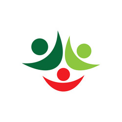 Happy family logo Royalty Free Vector Image - VectorStock