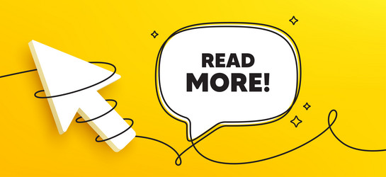 Read more symbol navigation sign continuous line Vector Image