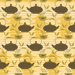 Tea background poster with typography Royalty Free Vector