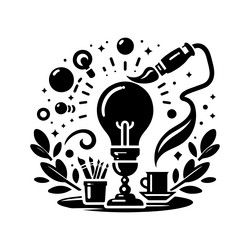 Unique lamp post silhouette for logos flyers Vector Image