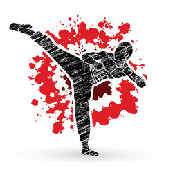 Karate Kick Vector Images (over 4,700)