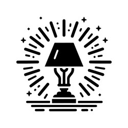 Unique lamp post silhouette for logos flyers Vector Image