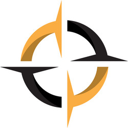 Compass logo template icon Royalty Free Vector Image