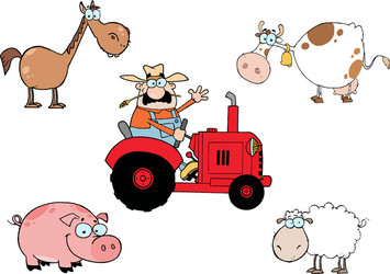 Farm things Royalty Free Vector Image - VectorStock