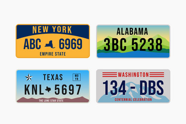 New York State License Plate Vector Images (63)