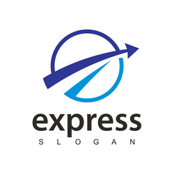 Express logo designs transport logistic delivery Vector Image