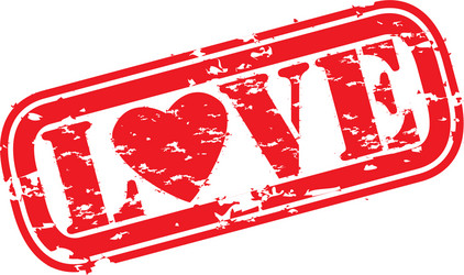 I love reading sign or stamp Royalty Free Vector Image