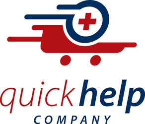 Fast medical logo icon design Royalty Free Vector Image