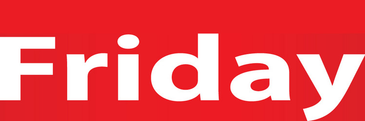 Friday day scroll Royalty Free Vector Image - VectorStock