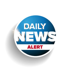 Latest news sticker daily newspaper Royalty Free Vector