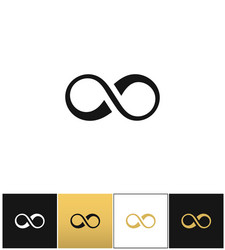 Loop symbol infinity infographic element Vector Image