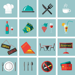 Food and cooking icons Royalty Free Vector Image