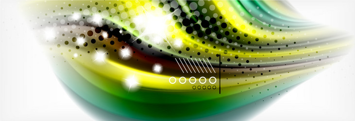 Smooth liquid blur wave background color flow Vector Image