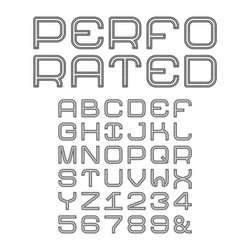 Perforated Dotted Font Vector Images (47)