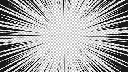 Black comic book transparent background Royalty Free Vector