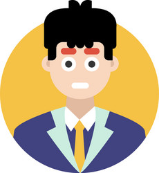 Male manager avatar Royalty Free Vector Image - VectorStock